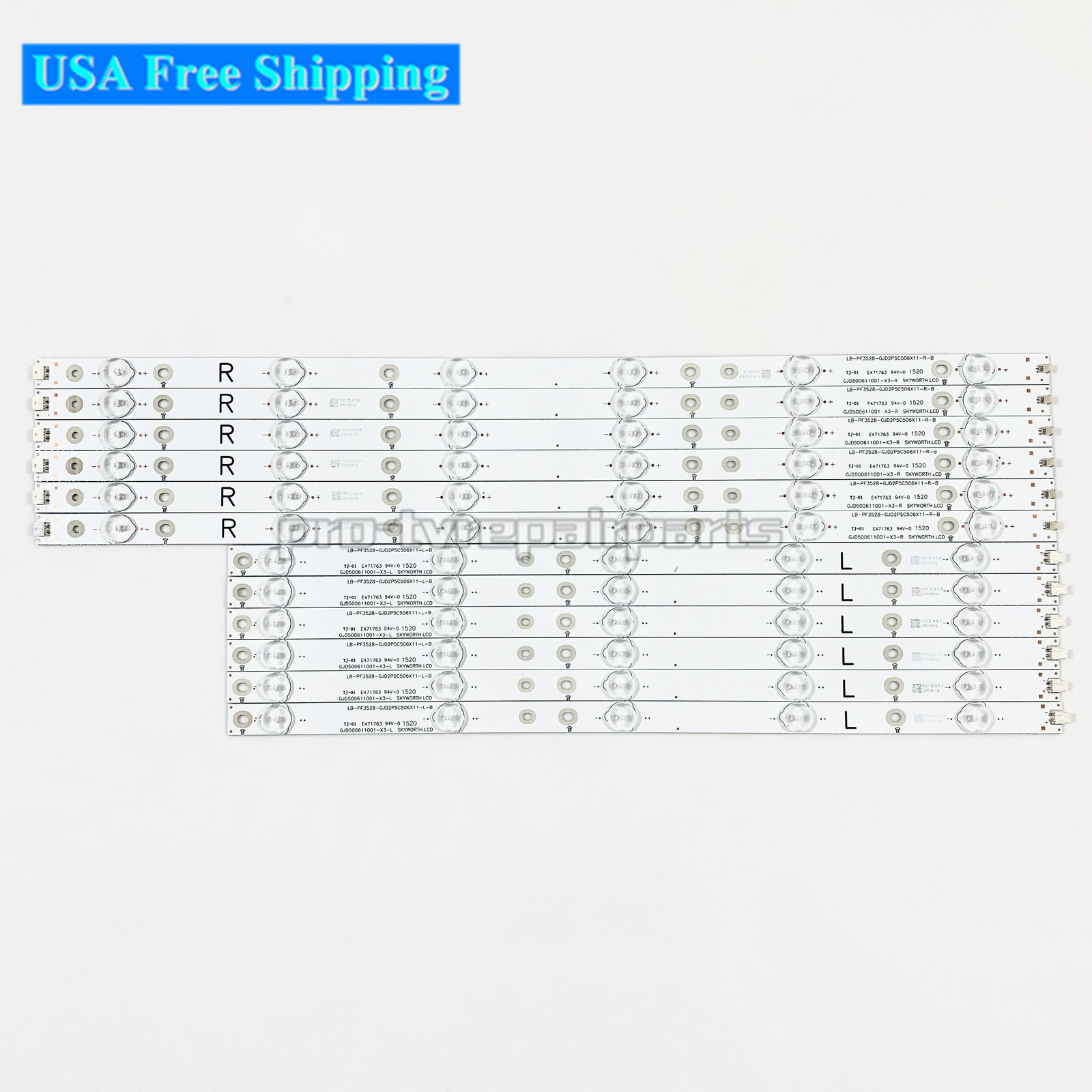 LED strips For LB-PF3528-GJD2P5C506X11 NEC E506 E505 500TT26 500TT25 ...