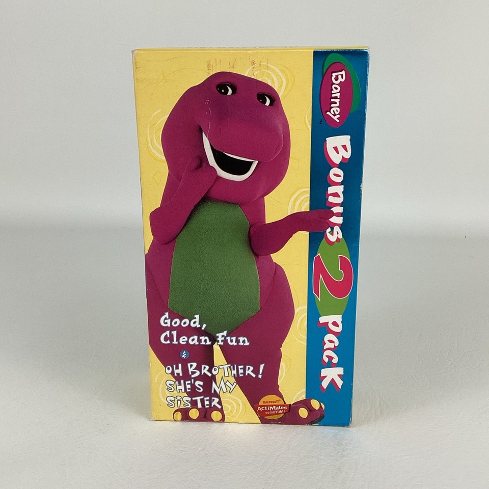 Barney White Vhs Tape Set Good Clean Fun Oh Brother She's My Sister ...