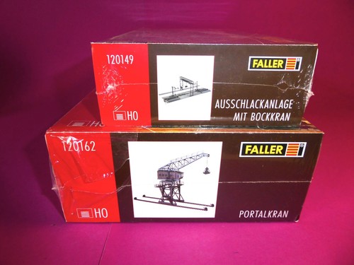 FALLER H0 2x ungebauter Bausatz: #120149 Anlage mit Bockkran #120162 ...