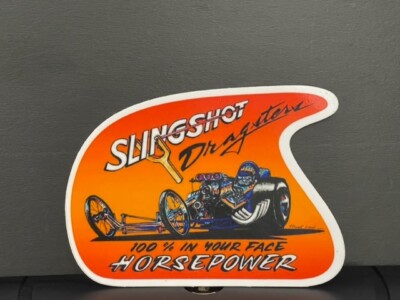 VRHTF NHRA SLING SHOT DRAGSTERS DIE CUT STICKER 4" X 3" EXCELLENT ...