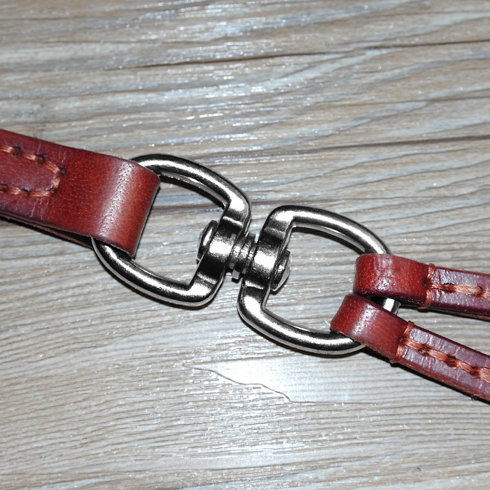 Leather 2 Way Dog Coupler Twin Leash Pet Double Leads for Two Twin Dogs ...