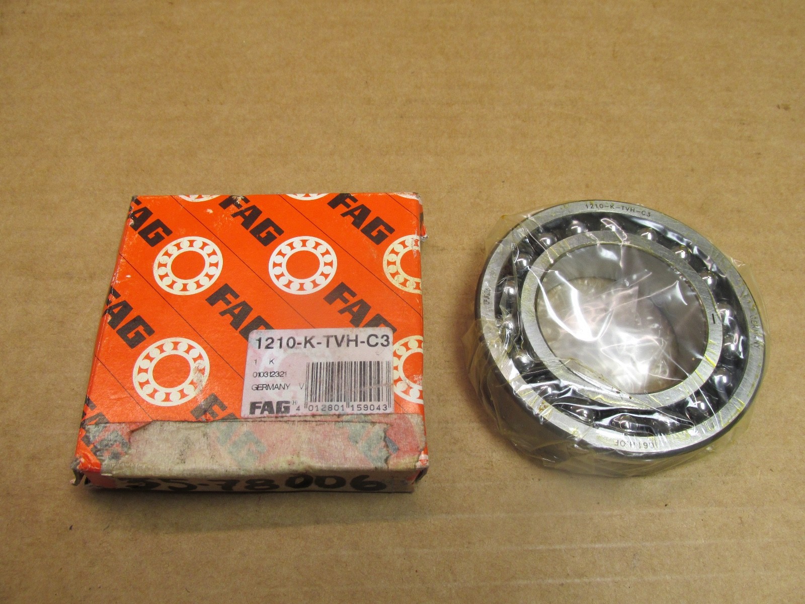 FAG 1210KTVHC3 Self Aligning Bearing 50x90x20 mm 1210 K TVH C3 1210K Germany 4012801159043 | eBay