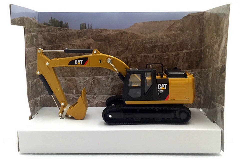 DM 1/64 Scale Caterpillar Cat 320F L Hydraulic Excavator Diecast Model ...