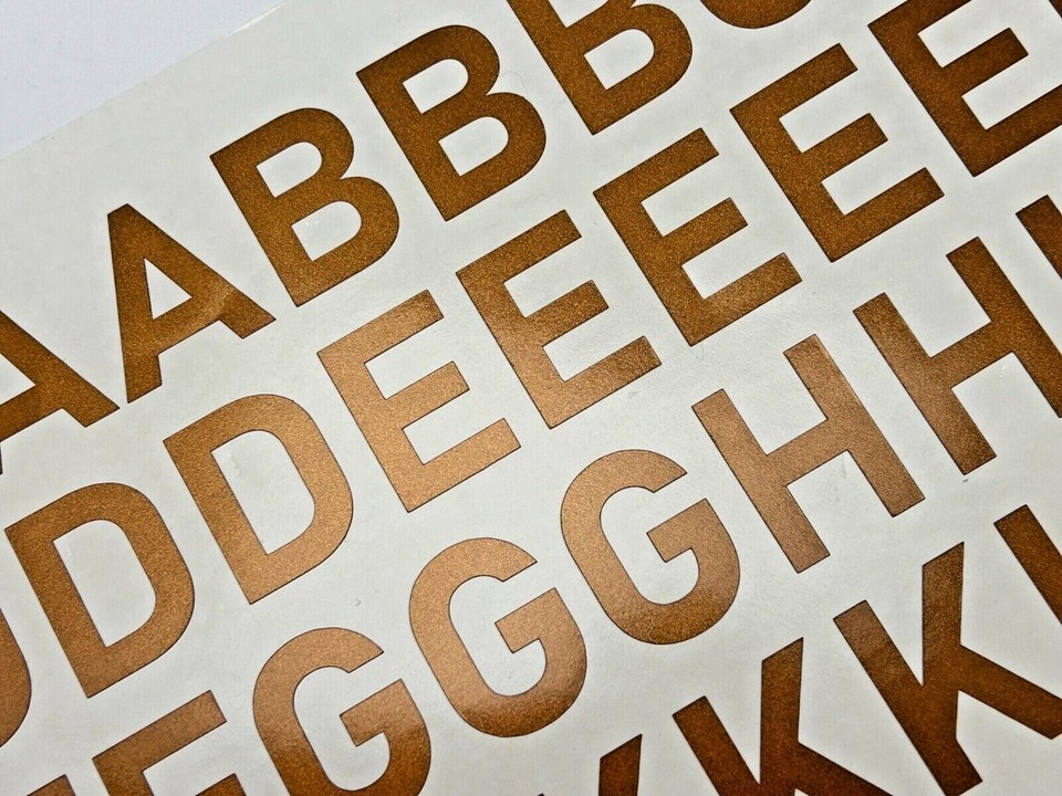 3X Alphabet & 0-10 Vinyl Decal Numbers - Mailbox, Wall, Address, Locker ...