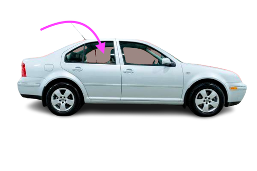 Fits: 1999-2005 Volkswagen Jetta 4D Sedan Passenger Rear Right Door ...