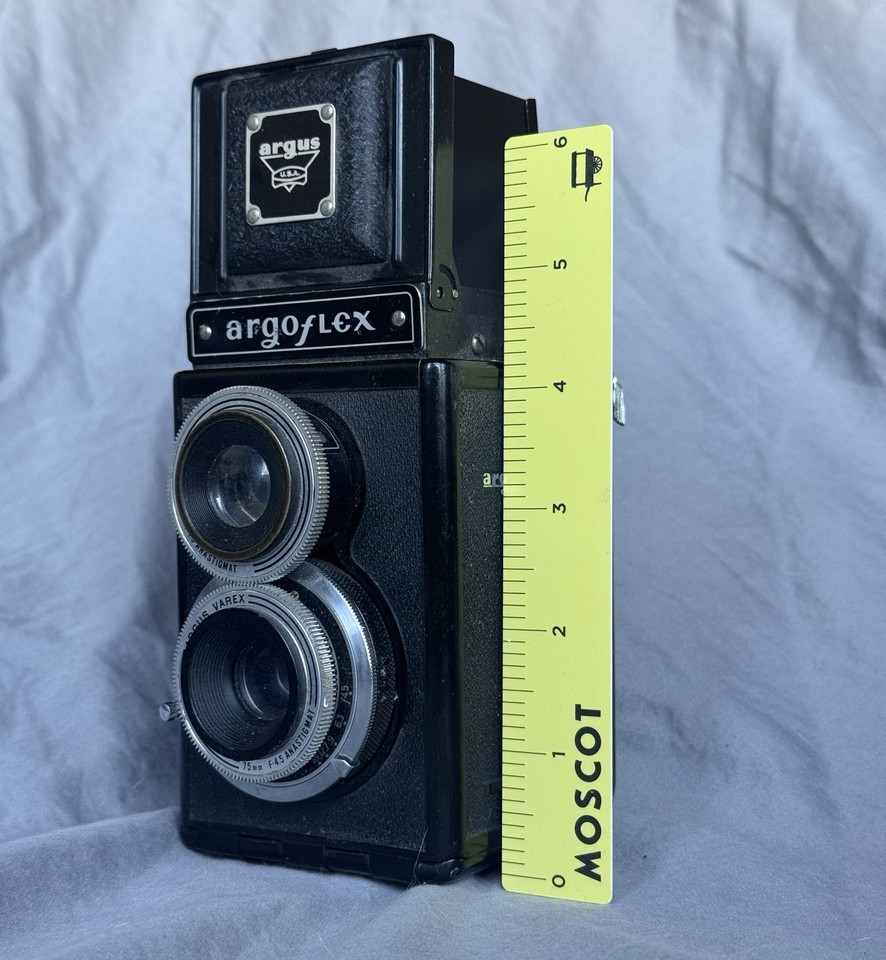 Estate fresh Argoflex E TLR camera w/ 75mm f:4.5 Argus Varex lenses | eBay