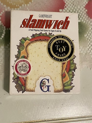 Slamwich card game 2-6 players sandwich making game 1997 complete Age 6 ...