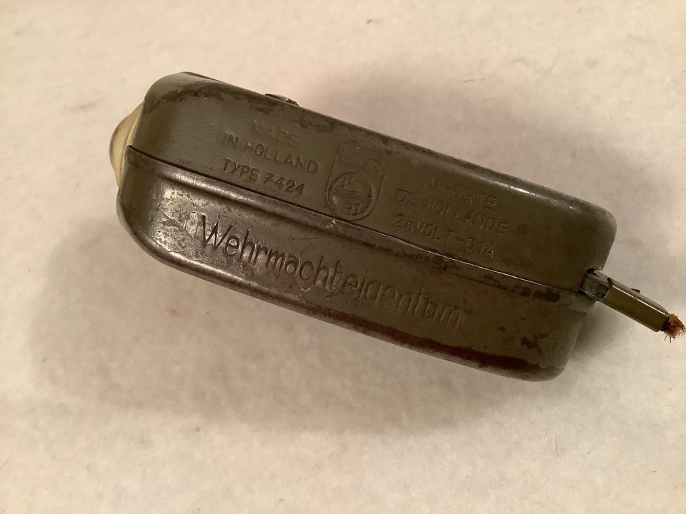 Philips 7424 dynamo flashlight 'wehrmachteigentum' | eBay