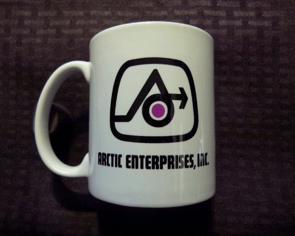 Reproduction Arctic Cat Arctic Enterprises Snowmobile Logo Coffee Mug ...