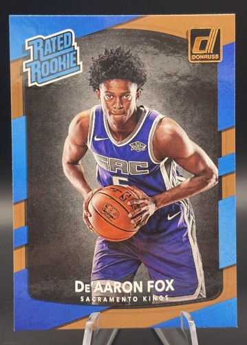 DEARRON FOX 2017-18 Panini Donruss - Rated Rookies #196 De'Aaron Fox ...