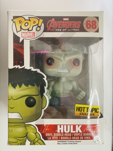 Funko Pop Hulk #68 Hot Topic Exclusive Marvel Avengers Age of Ultron | eBay