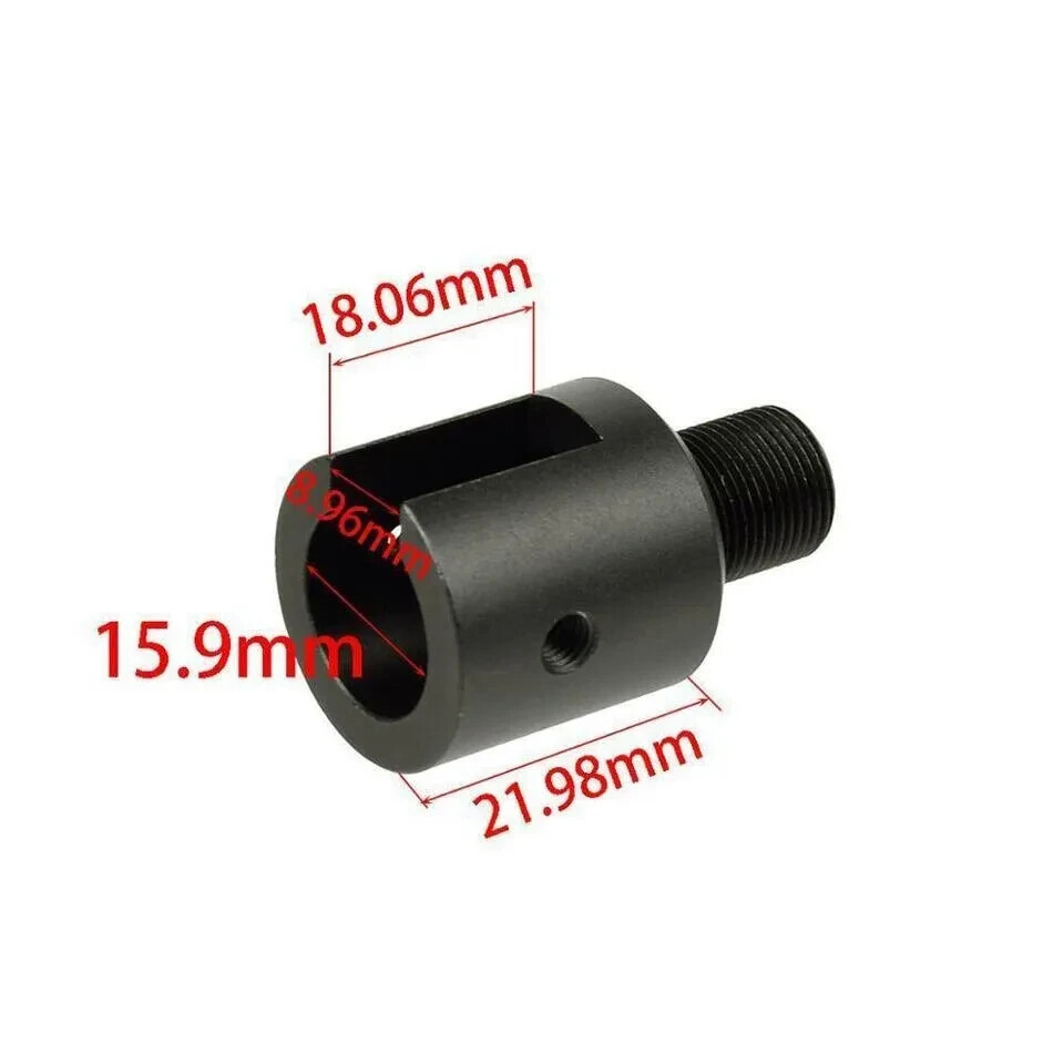 Black Compensator Muzzle Brake For Ruger 1022 10/22 Adapter 1/2x28 TPI ...