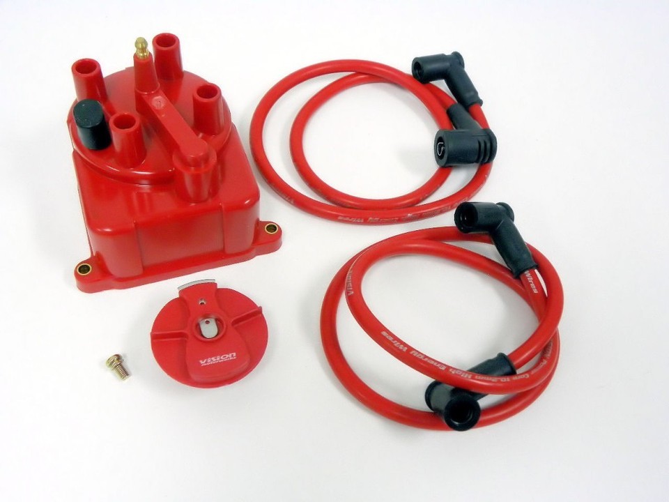 1996-2000 Honda Civic D16 EK VMS Racing Red Distributor Cap Rotor ...