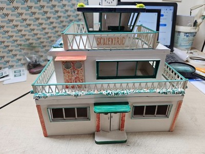 VINTAGE SCALEXTRIC CONTROL CENTRE K703 BUILDING TOWER TRACKSIDE SLOT ...
