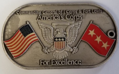 US Army I Corps Ft Lewis Washington America's Corps Comm General Dog ...