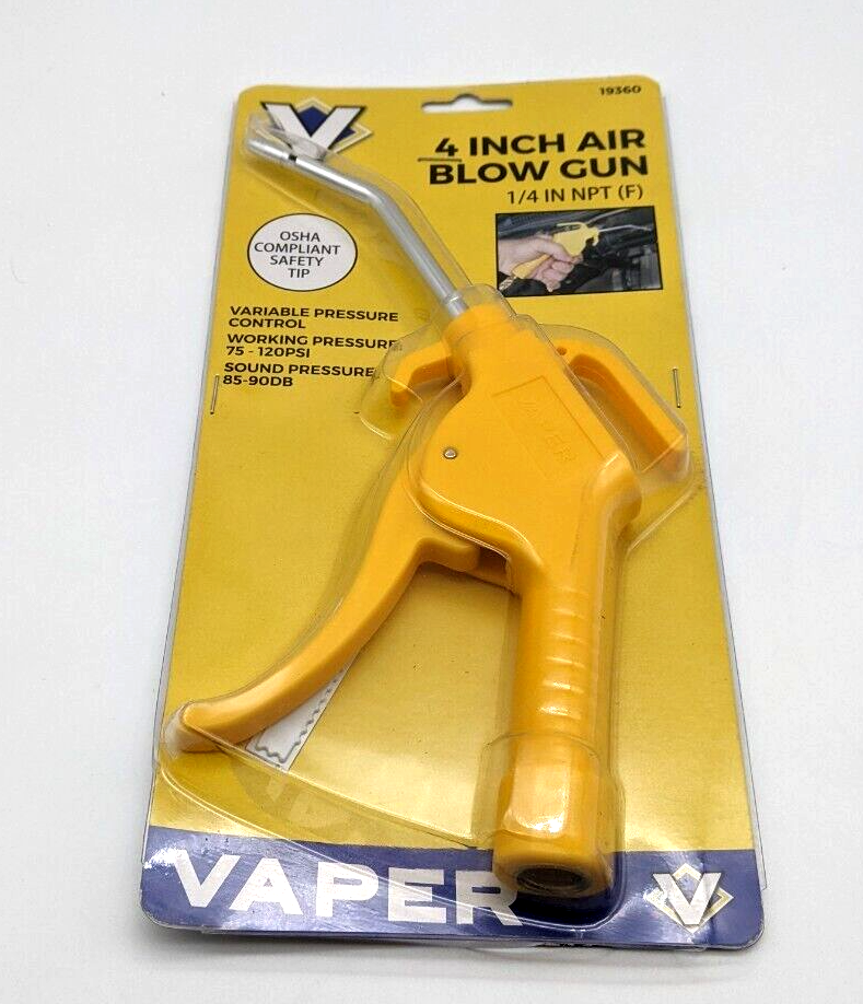 VAPER 4" Air Blow Gun- 19360- Variable Pressure Control- Free Shipping ...