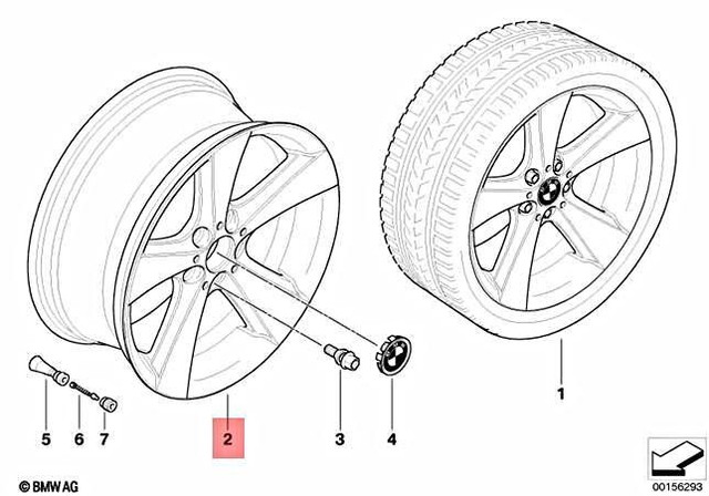 BMW X5 X6 2007-2019 21" OEM Front Wheel Rim 36116779375 Style 128 for ...