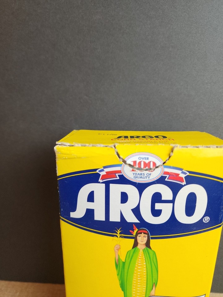 Vtg Argo Pure Corn Starch Corn Maiden Box Great Display Native American ...