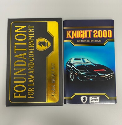 NOVELTY KNIGHT RIDER K.I.T.T's SPECS BROCHURE F.L.A.G. AGENT ENVELOPE ...