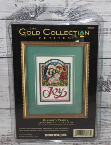 BLESSED FAMILY cross stitch kit 1999 DIMENSIONS GOLD PETITE NIP | eBay