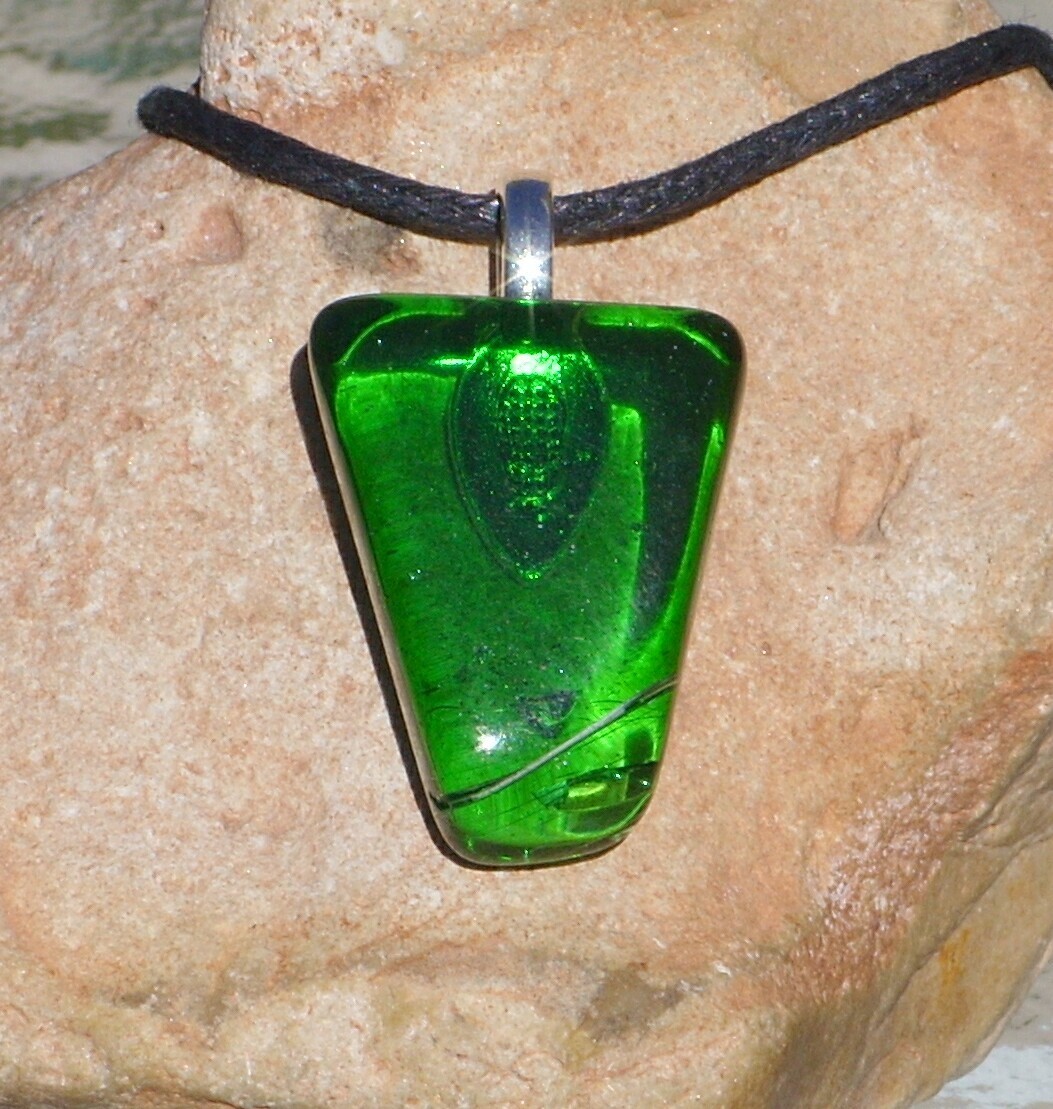 Gaia Stone aka Helenite Free Form Stone Crystal Pendant Necklace | eBay