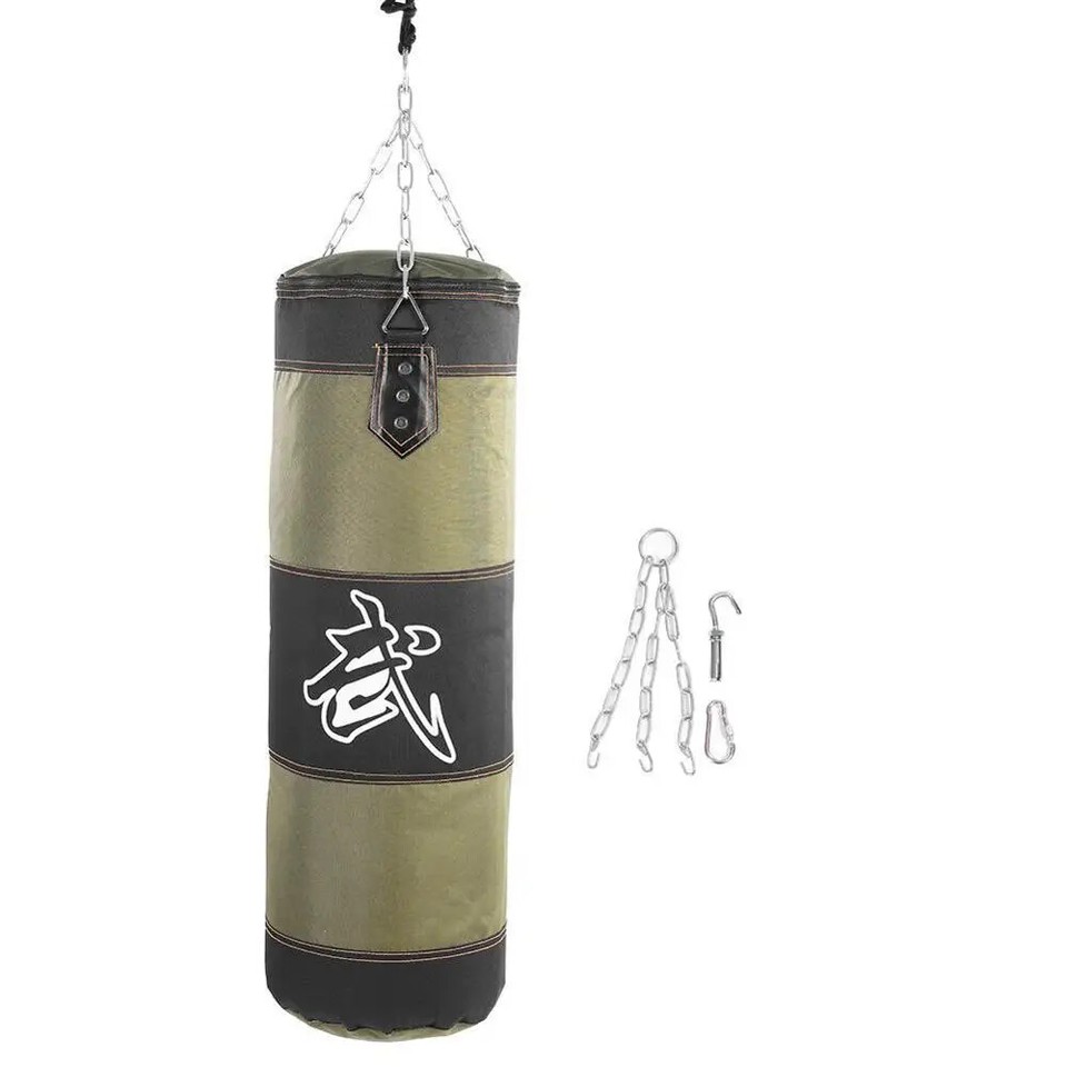 Empty Boxing Sand Bag Hanging Kick Sandbag Boxing Training Sandbag Set ...