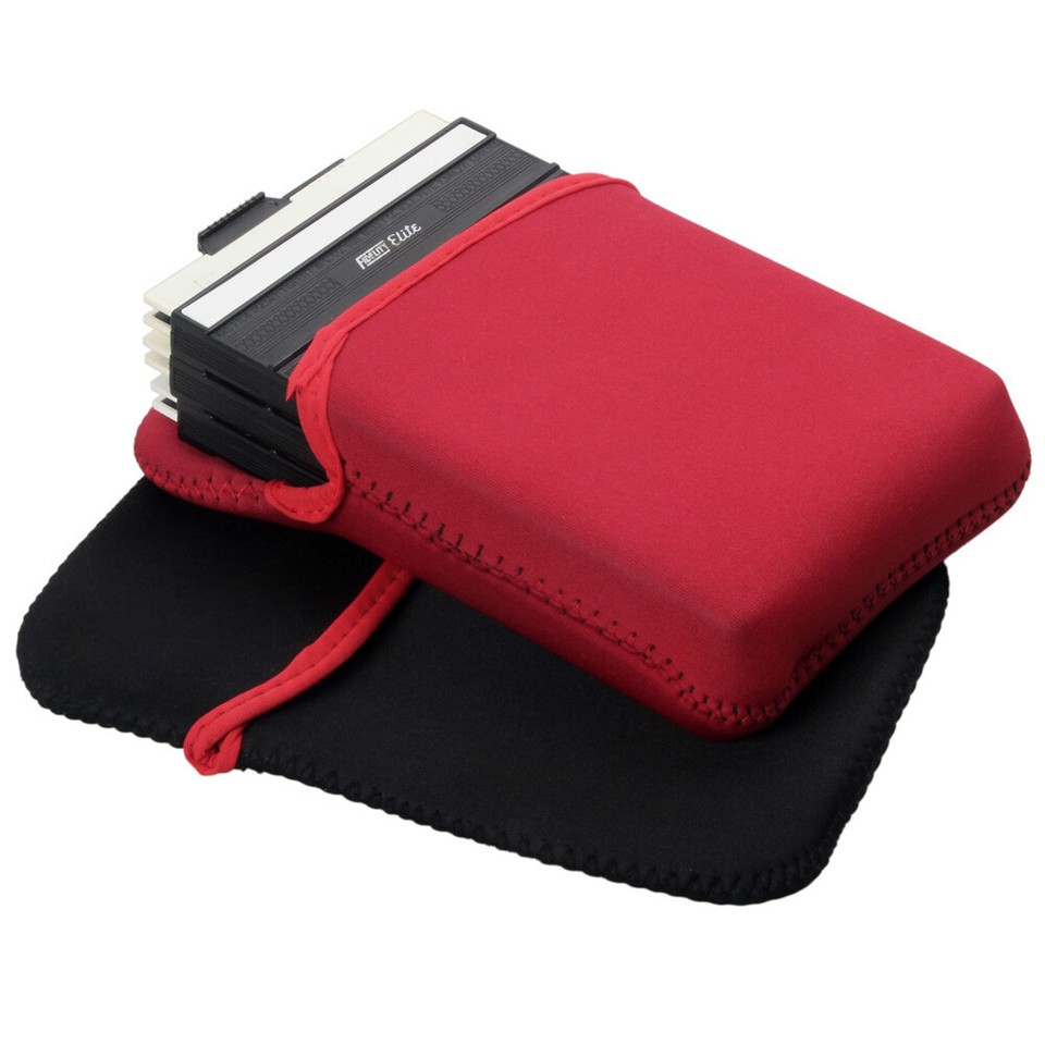 NEW 2x Sheet Film Holder Protection Case Bag Pouch Neoprene For 4x5 ...