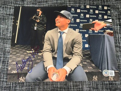 ANTHONY VOLPE SIGNED AUTOGRAPH 8X10 PHOTO NEW YORK YANKEES BECKETT BAS ...