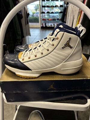 🔥 RARE 2004 Nike Air Jordan XIX 19 SE USA Olympic Gold 308492-171 Size ...
