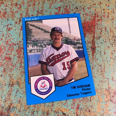 Tim Burcham 1989 ProCards Edmonton Trappers | eBay