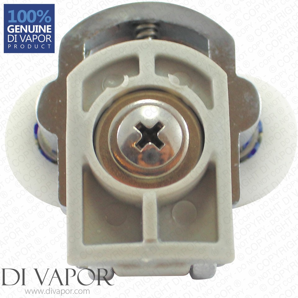 Di Vapor (R) Metal Double Shower Door Bottom Roller 6mm to 8mm Glass ...
