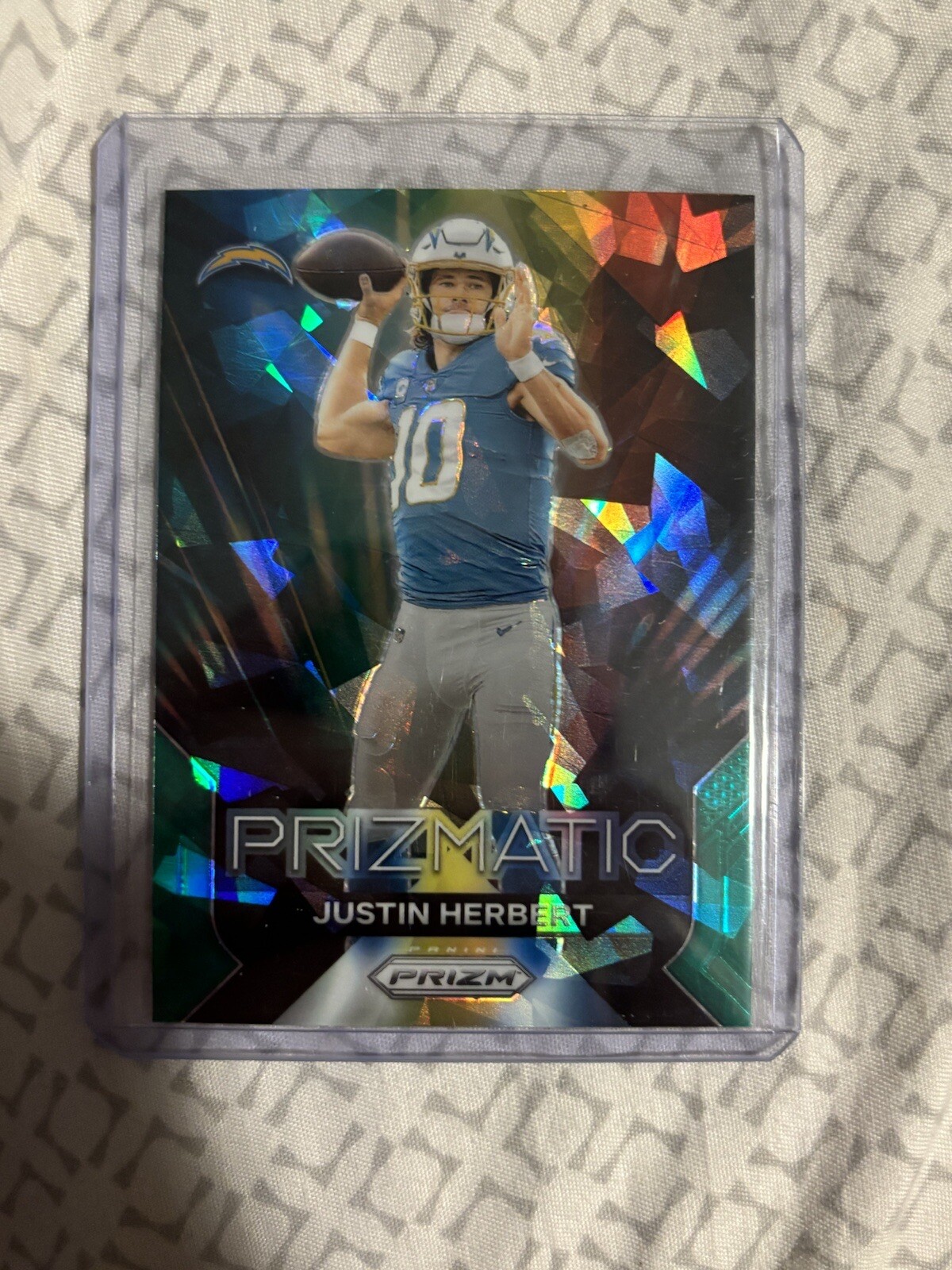 2023 Panini Prizm - Prizmatic Green Ice Prizm #11 Justin Herbert for ...