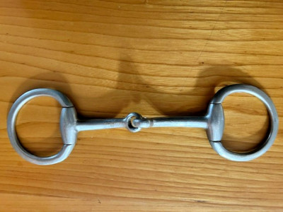 5" Eggbutt Single Snaffle Bit, German Silver. | eBay