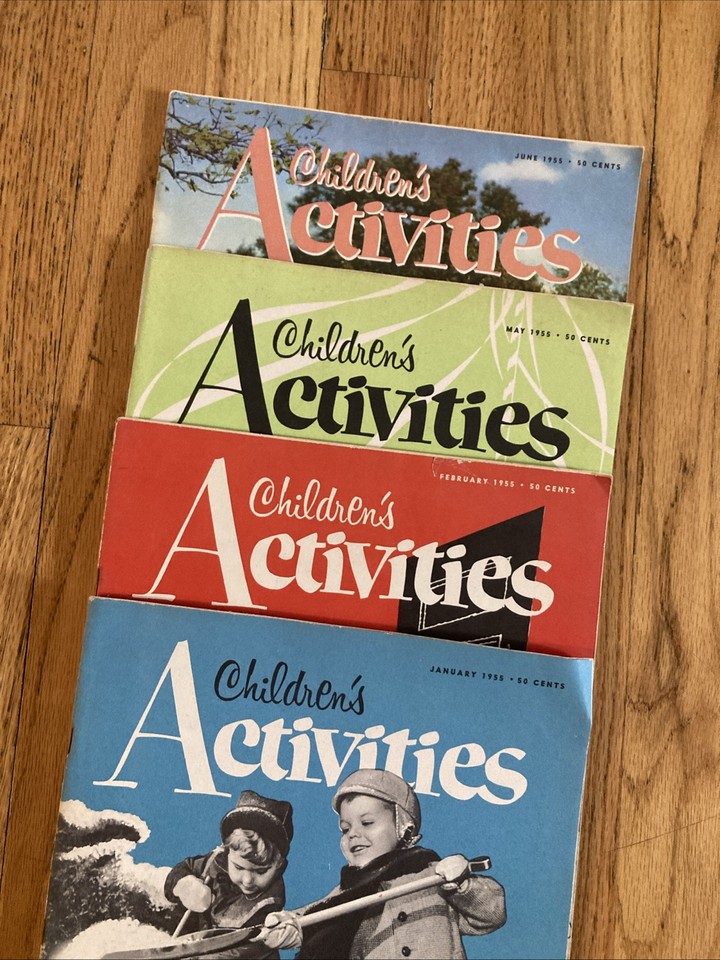 Vintage Children's Activities Magazines 1949 - 1955 Lots of 4 or 5 ...