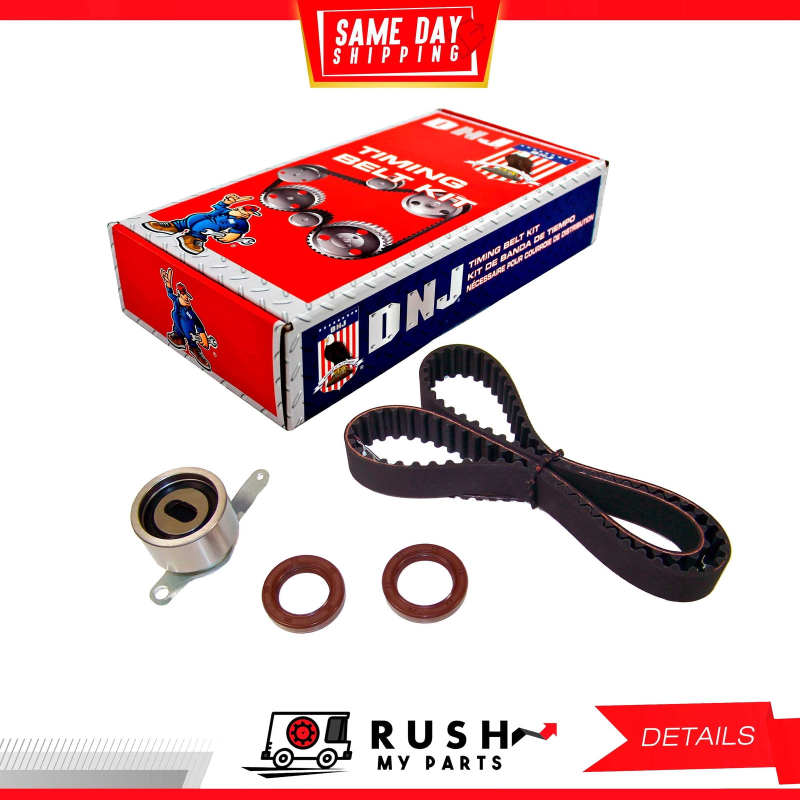 96-00 Timing Belt Kit For Honda Civic 1.6L L4 SOHC 16v D16Y8 DNJ TBK297 ...