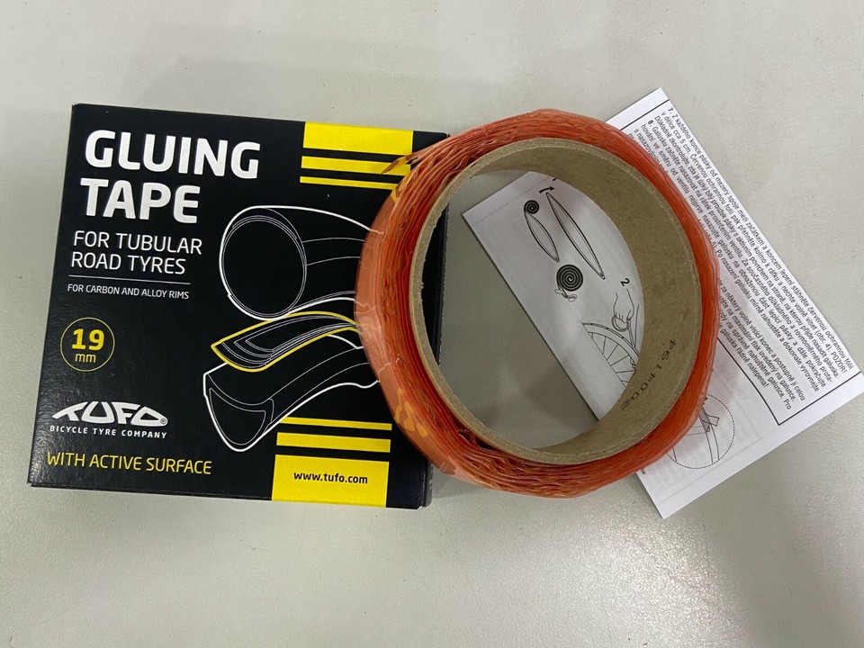 Tufo Gluing Tape For Tubular Road Carbon/Alloy Rim Tyres (19mm/ 22mm ...