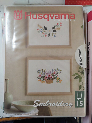 Husqvarna Viking Embroidery 15 Embroidery Card and Cartridge with Book ...