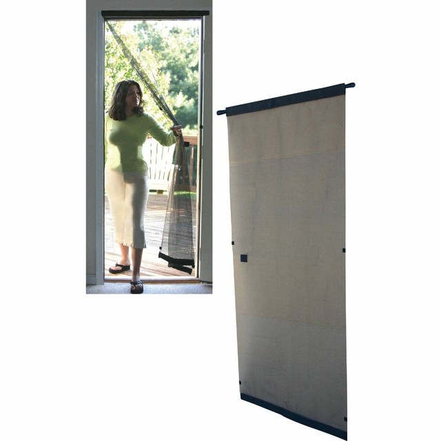 Snavely Forest 38 in X 80 I. Black Easy Install Instant Screen Door ...