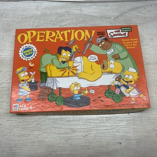 The Simpsons Operation Talking Board Game Tested Working | eBay