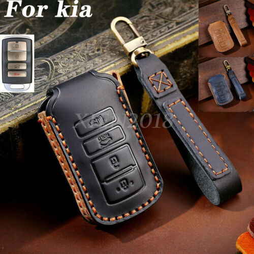 For Kia K9 2013-2016 Cadenza K74 Leather Car Key Cover Case Holder ...