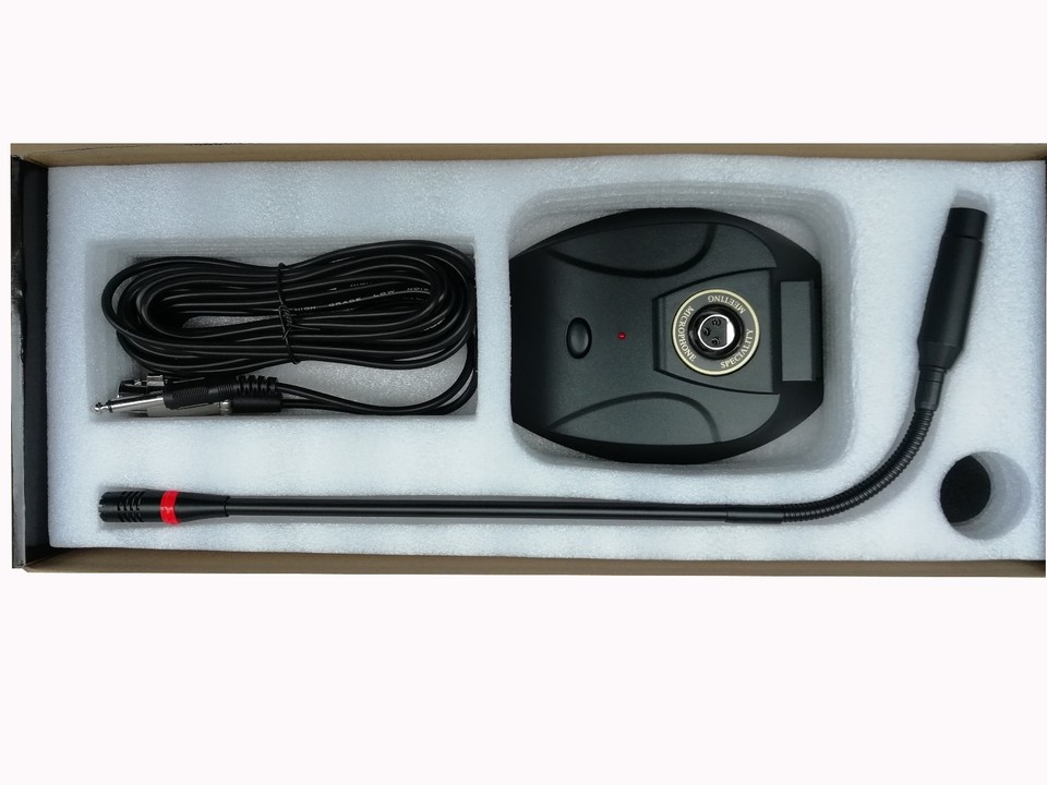 Desktop Conference Paging Desk Microphone Flexible Gooseneck Condenser ...