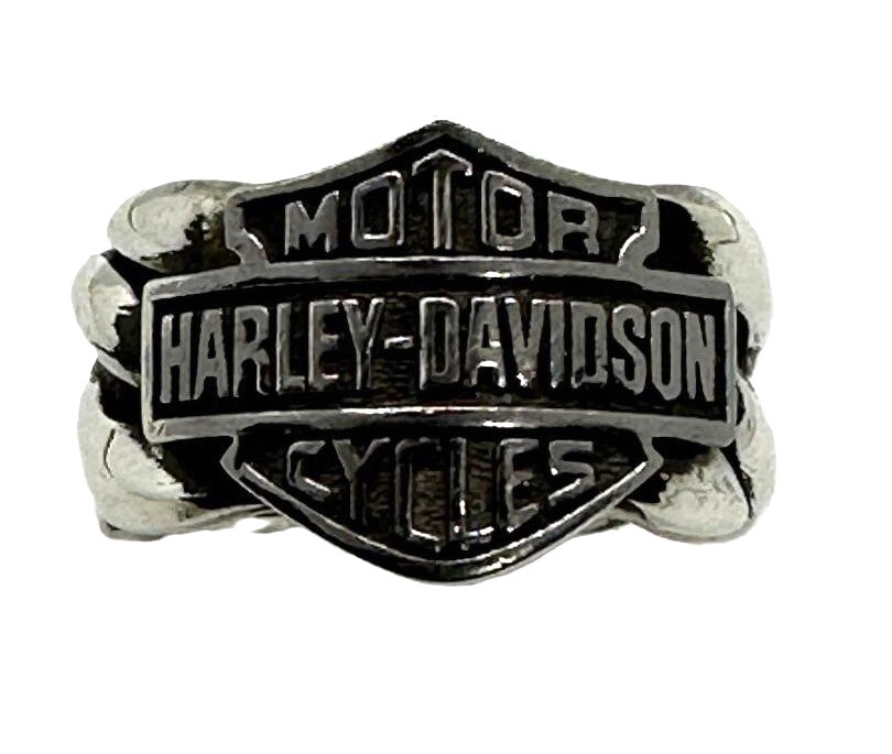 Men's Harley-Davidson Heavy Bar and Shield Ring .925 Sterling Silver ...