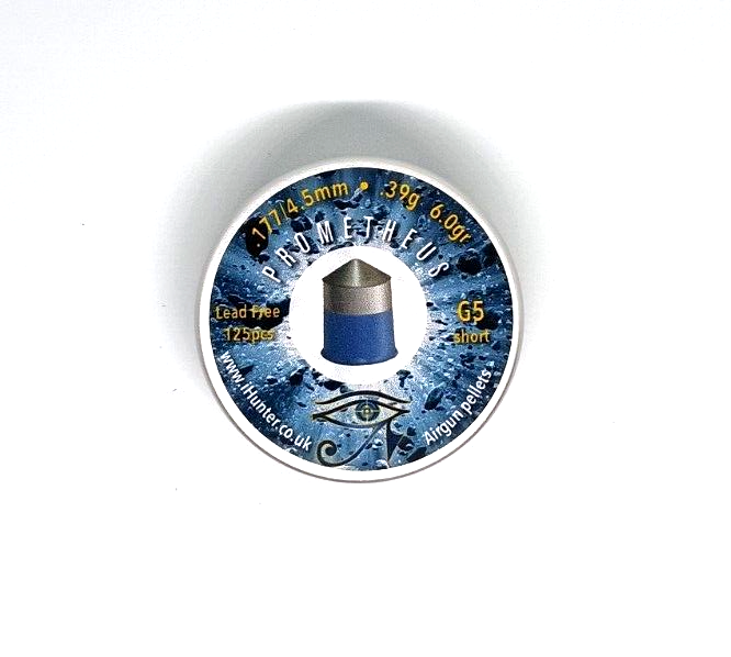 PROMETHEUS 125 Count G5 Short LEAD-FREE Pointed 4.5mm .177 Caliber Air ...