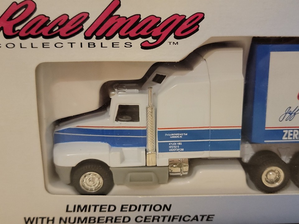 CORGI Race Image 1/64 Kenworth RAYBESTOS NASCAR Hauler JEFF BURTON #8 ...