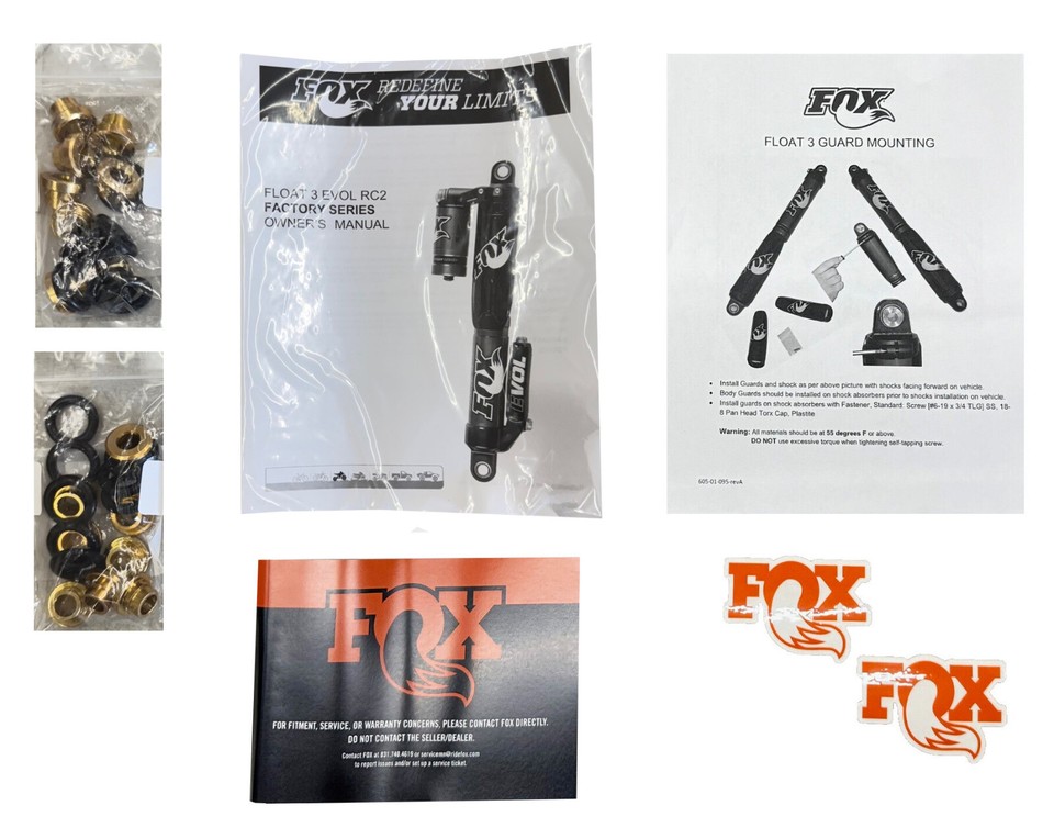 Fox Gen 4 Float 3 EVOL RC2 Front Air Shocks Suspension Yamaha Raptor ...