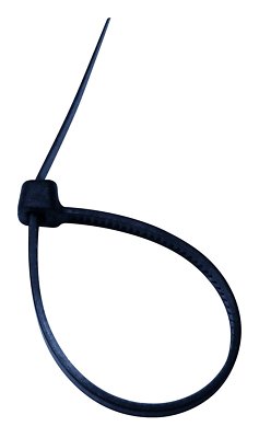 4" ZIP TIES UV BLACK (25-PK) 18LB Mini Lightweight Duty Zip Ties Free ...