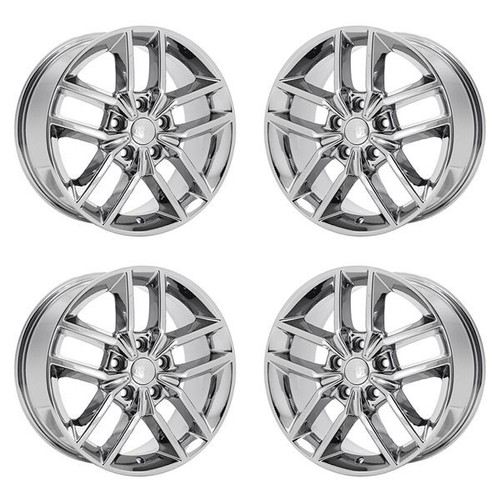 18" JEEP GRAND CHEROKEE PVD BRIGHT CHROME WHEELS-C RIMS FACTORY OEM 9156 EXCH... | eBay