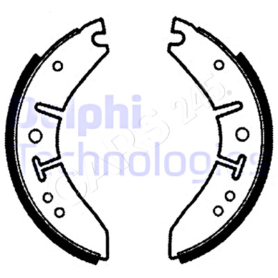 DELPHI Brake Shoe Set For LEYLAND-DAF ROVER TALBOT GBS581 | eBay