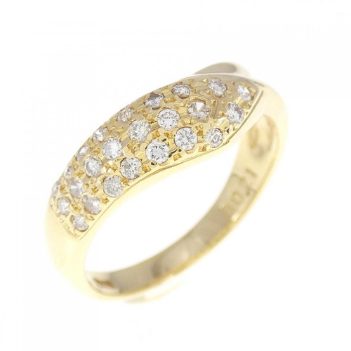 Authentic K18YG Diamond Ring 0.21CT #260-006-224-7603 | eBay