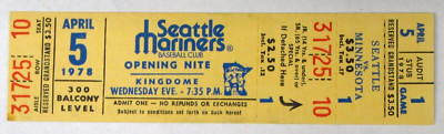 1978 Opening Night SEATTLE MARINERS v MINNESOTA TWINS full baseball ...